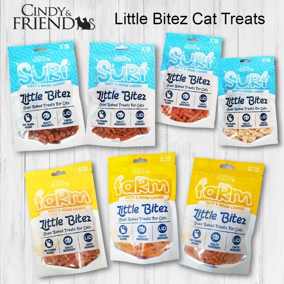 Cindy & Friends Little Bitez Oven Baked Treats For Cat Treats 60g ...
