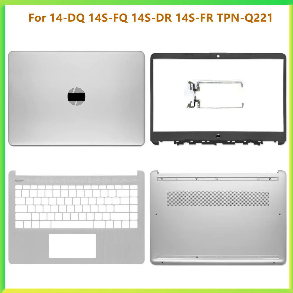 New Laptop Case For HP 14-DQ 14-FQ 14S-DR 14S-FR TPN-Q221 LCD Back Cover Case Bezel Front Frame ...