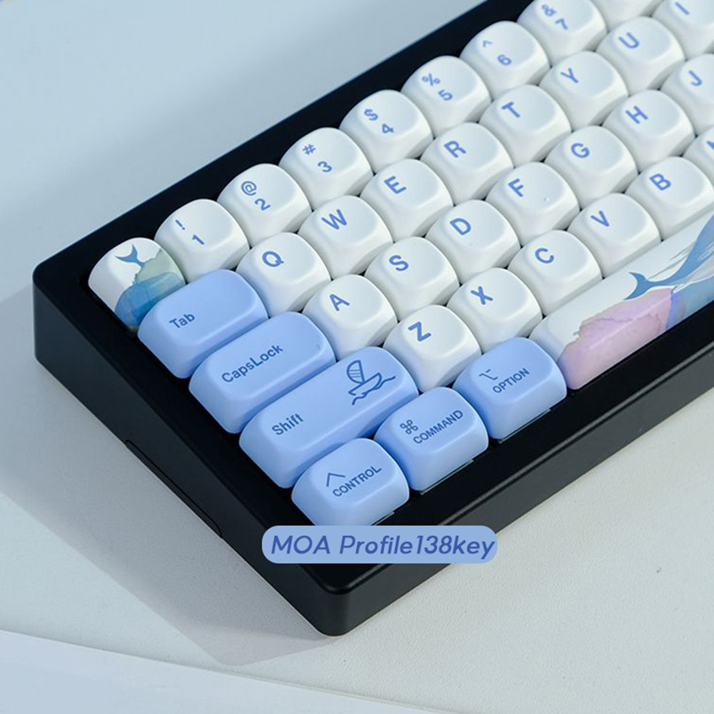 Ocean Keycaps 130keys/set PBT MOA Profile Custom Keycaps for Gateron ...