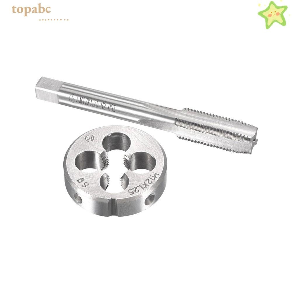 TOPABC Metric Tap and Die Set, Tap & Die Kit|Thread Screw Tap, Easy to use with Round Threading ...