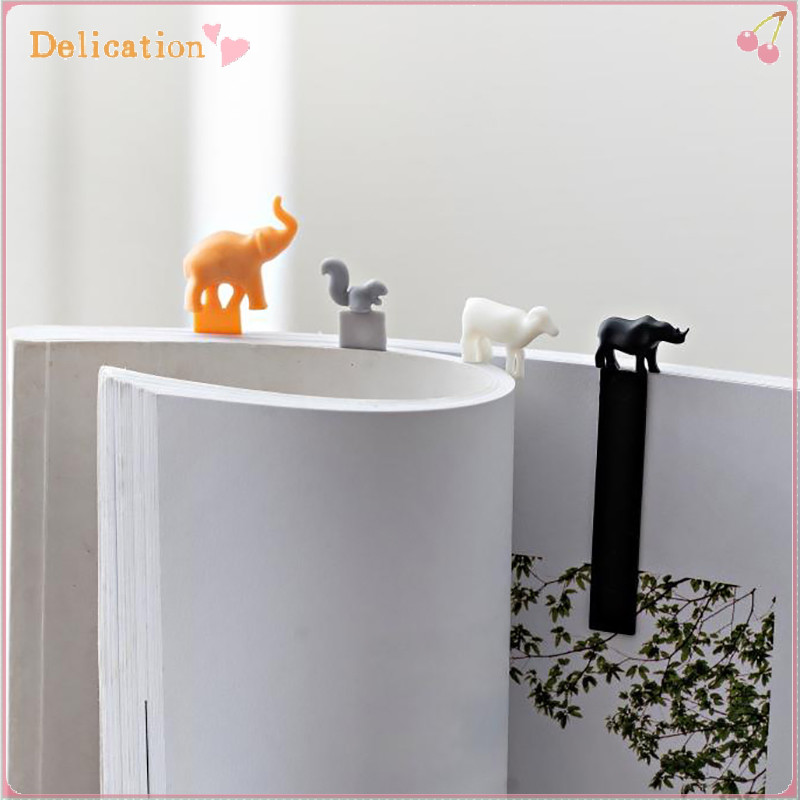 Delication 3d Animal Bookmark Diary Bookmark Cute Rubber Book Paging ...