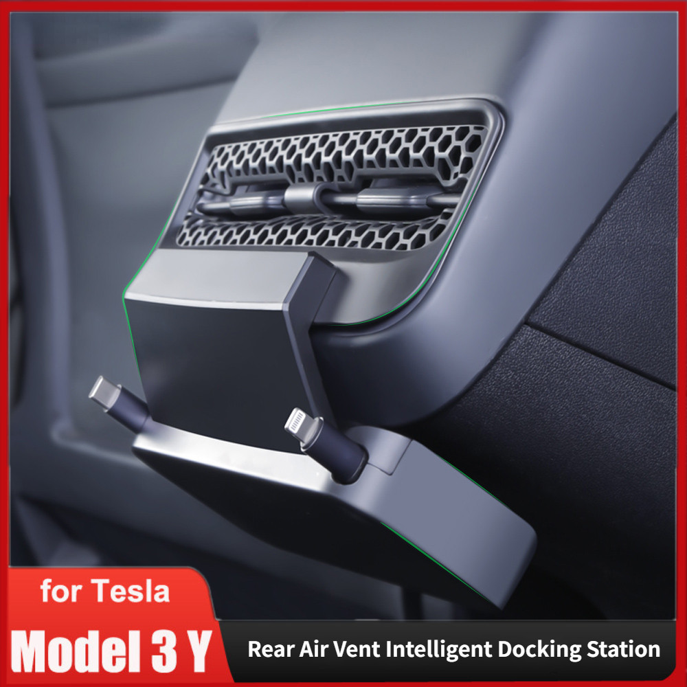 Tesla Model 3/Y 2021-2023 Rear Air Vent Intelligent Docking Station ...