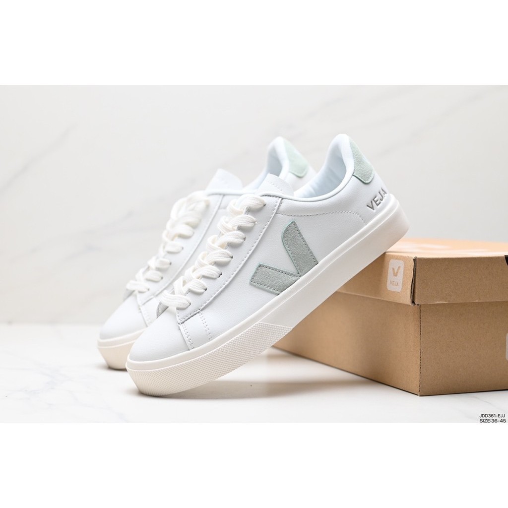 Veja Leather Extra Sneakers V Classic White Sneakers | Shopee Malaysia