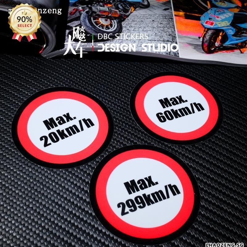 Ready Stock Motorcycle Car Speed Limit Warning Reflective Waterproof ...
