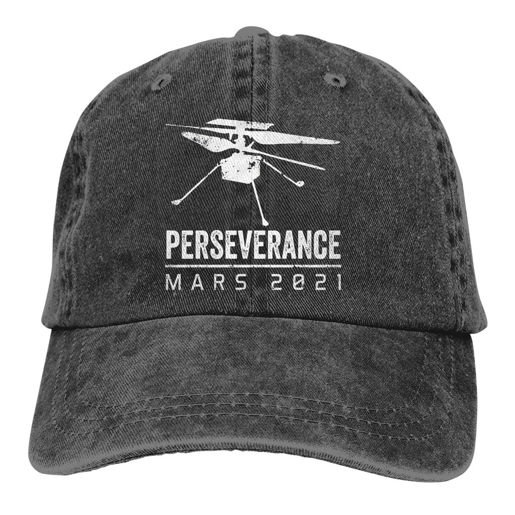 Adjustable Solid Color Baseball Cap Helicopter Mars Perseverance Rover ...