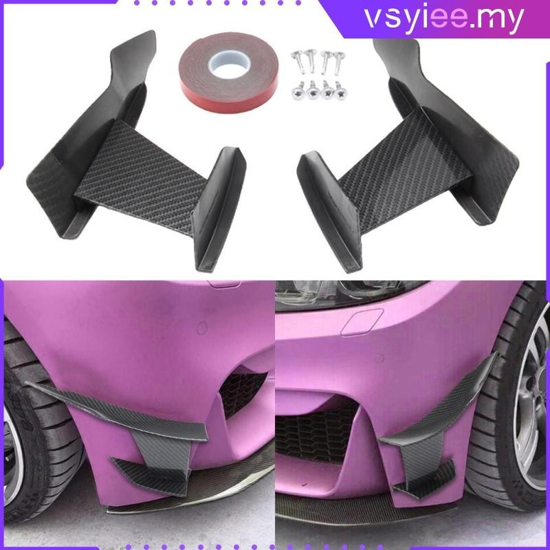 [2-Day Delivery] Car Front Bumper Lip Splitter Fins Body Spoiler ...