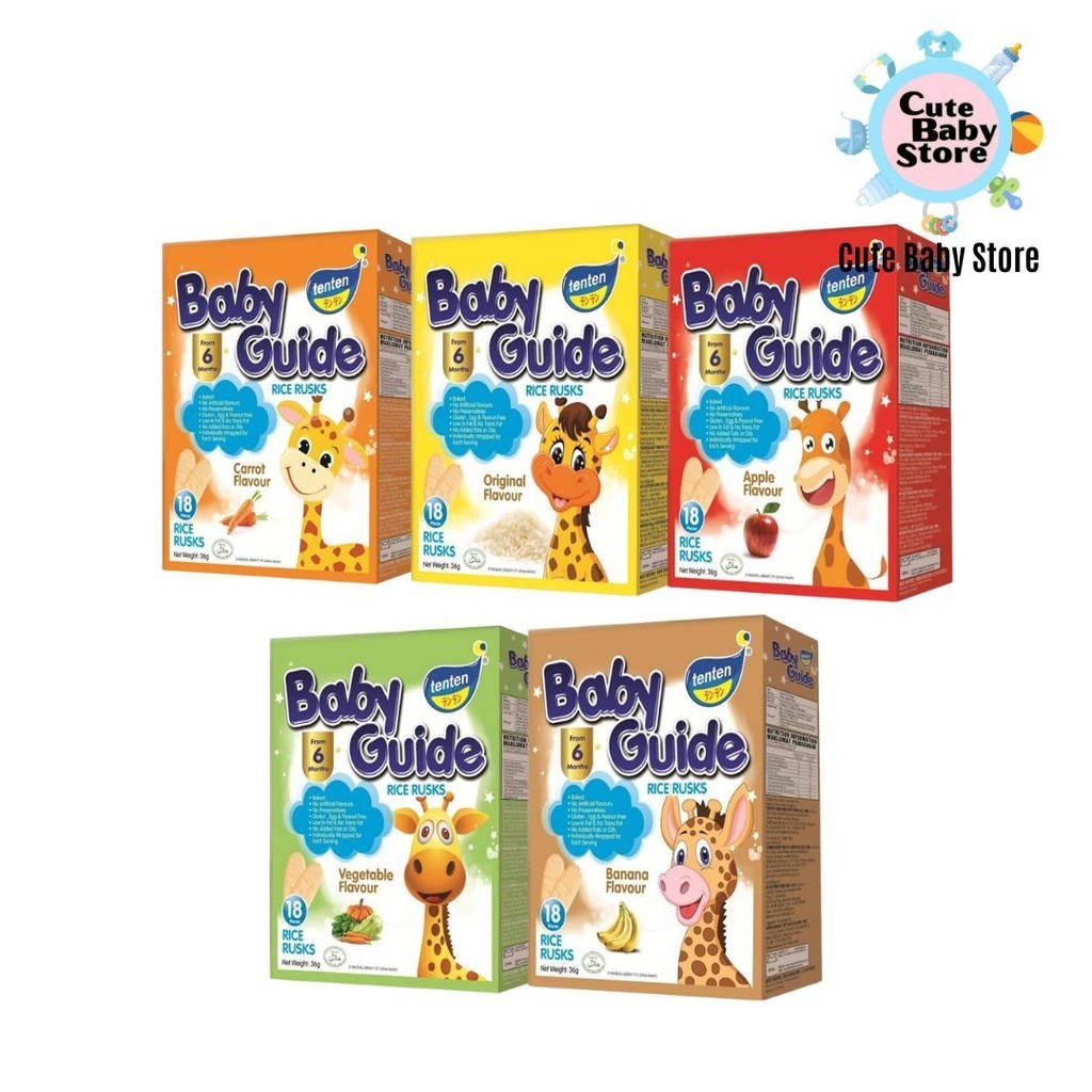 Tenten Baby Guide Rice Rusk 36g | Shopee Malaysia