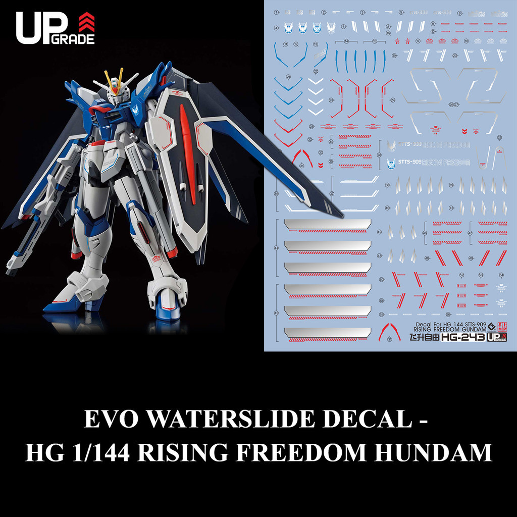 [EVO] Waterslide Decal - [HG243] HG 1/144 SSTS-909 Rising Freedom Gundam (Fluorescent) | Shopee ...