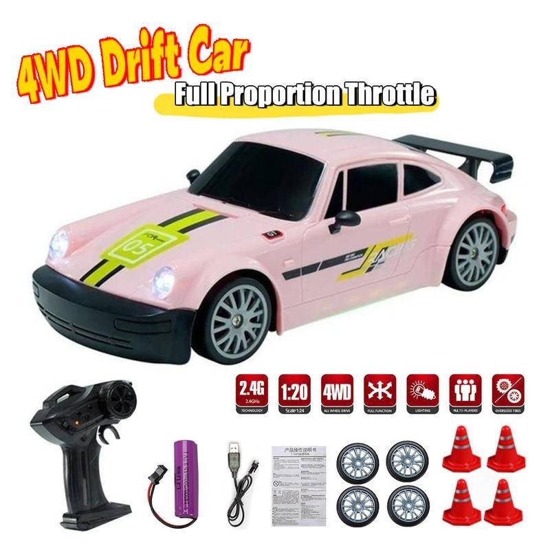 RC Drift Racing Car Toy Full Proportional Throttle 4WD 1/20 Car Remote ...