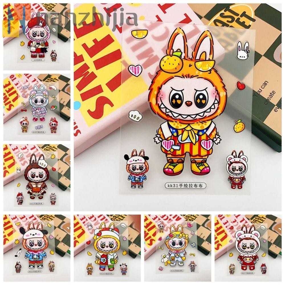 NANZHIJIA Labubu Decals, Cartoon Cute Labubu Stickers, Anime ...