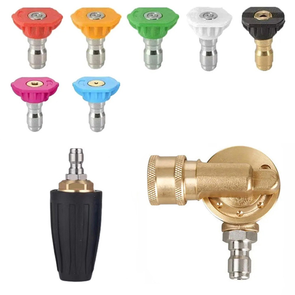 【awod】4000 PSI Pressure Washer Rotating Turbo Nozzle Quick Connector ...