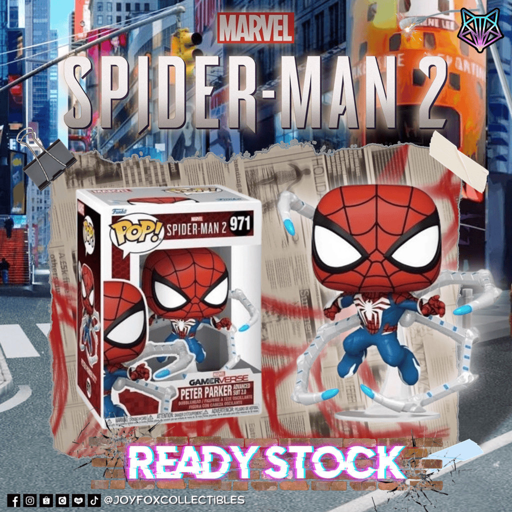 🦊[ Ready Stock ]🦊 Funko Pop ! Marvel : Spider Man 2 Peter Parker ...