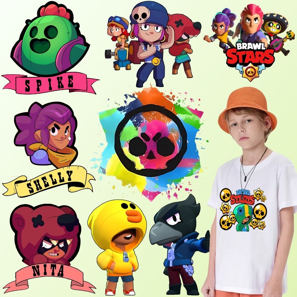 New Brawl Stars Hot Stamping Stickers Popular Game Q Edition Cartoon ...