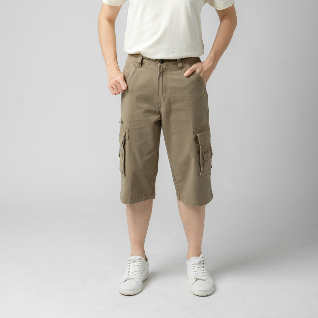 DAPPER Regular CS2 Cargo Short Pant - Khaki HP10868L | Shopee Malaysia