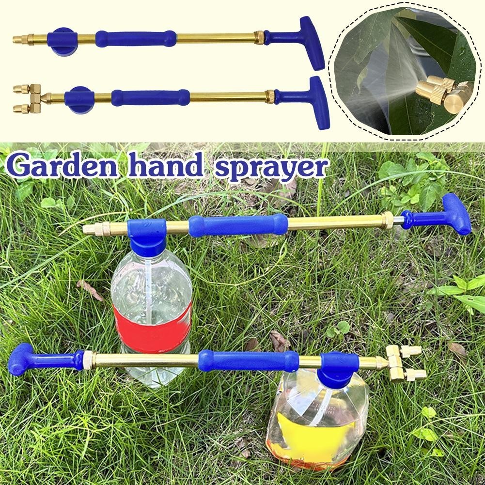 Manual Sprayer Double Head Handheld Push Pull Copper Pump Sprayer ...