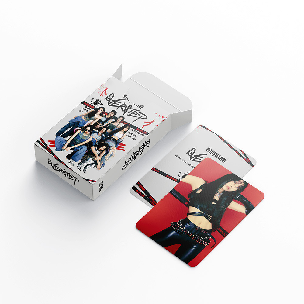 55pcs BADVILLAIN Lomo Cards OVERSTEP Album Photocards EMMA Chloe Young ...