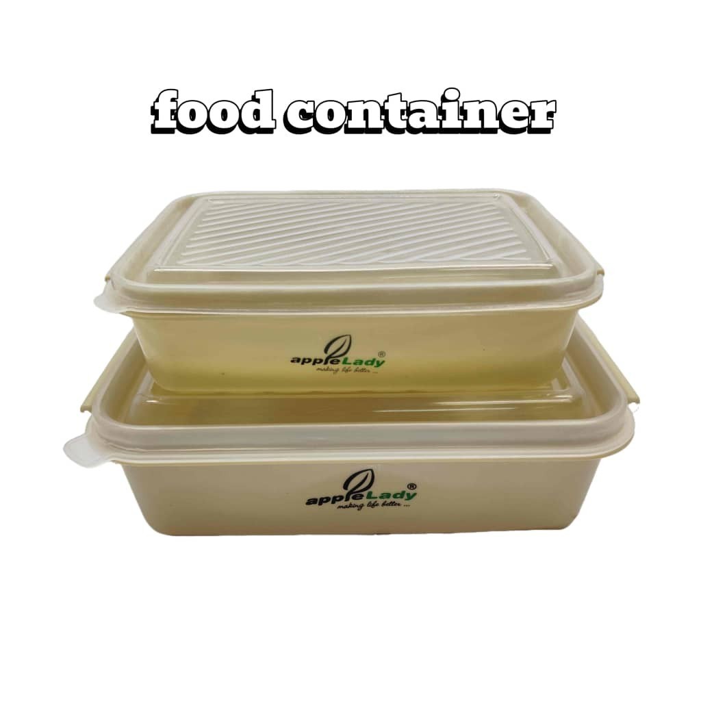 PLASTIC FOOD CONTAINER 3944/3955 APPLELADY BRAND (BEKAS MAKANAN ...
