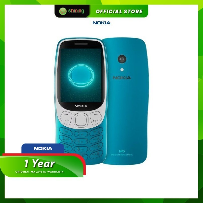 Nokia 3210 (TA-1618) Dual Sim (Scuba Blue) | Shopee Malaysia