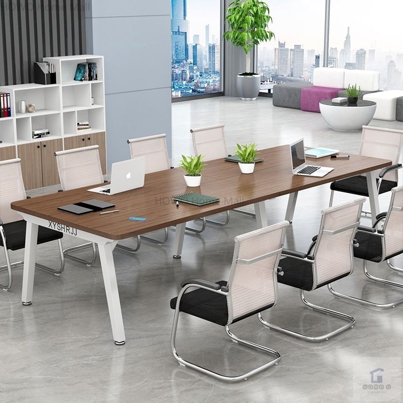Light luxury negotiation table Conference table Thick office desk ...