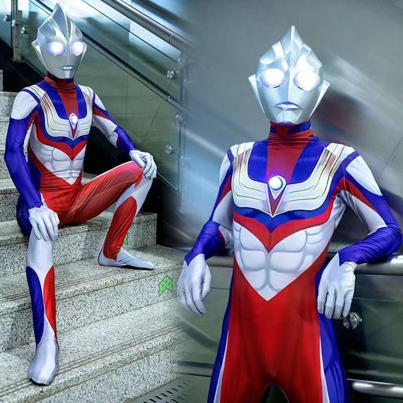 Adult Cyro Obudiga Ultraman Clothes Mask cos Performance Costume ...
