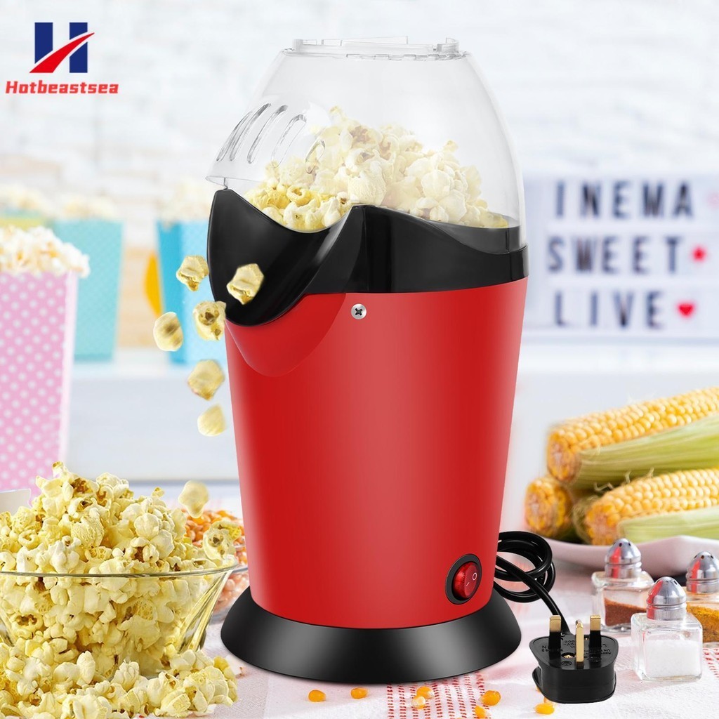 Hot Air Popcorn Maker 1200W Electric Popcorn Maker High Explosion Rate ...