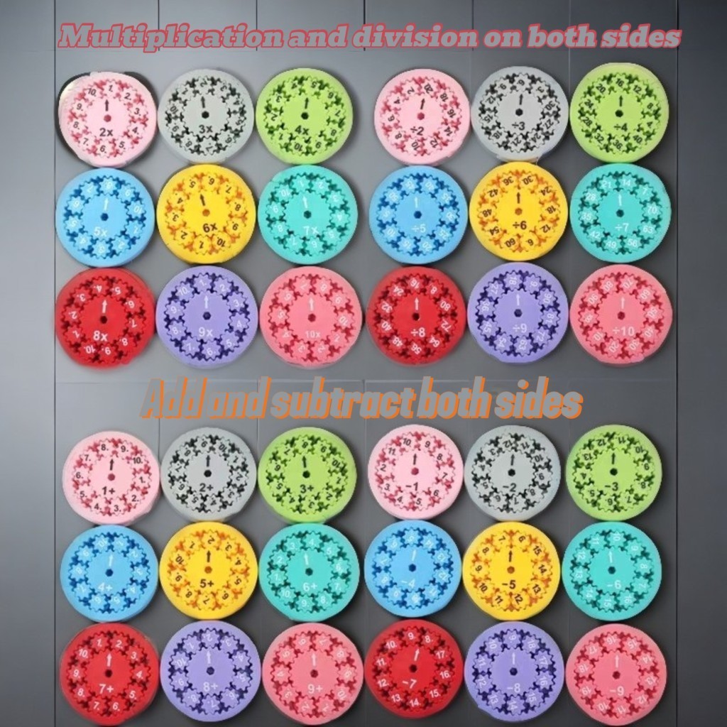 Mathematics Fidget Spinner Educational Spin Toy Learning Arithmetic ...