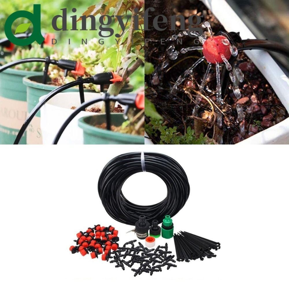 DINGYIFENG Garden Drip Irrigation Kit, Mister Dripper 25m Automatic ...