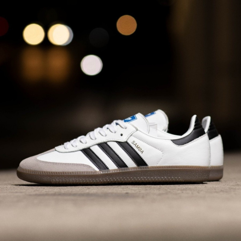PUTIH HITAM Adidas Samba OG Shoes White Black School Shoes Men Women ...