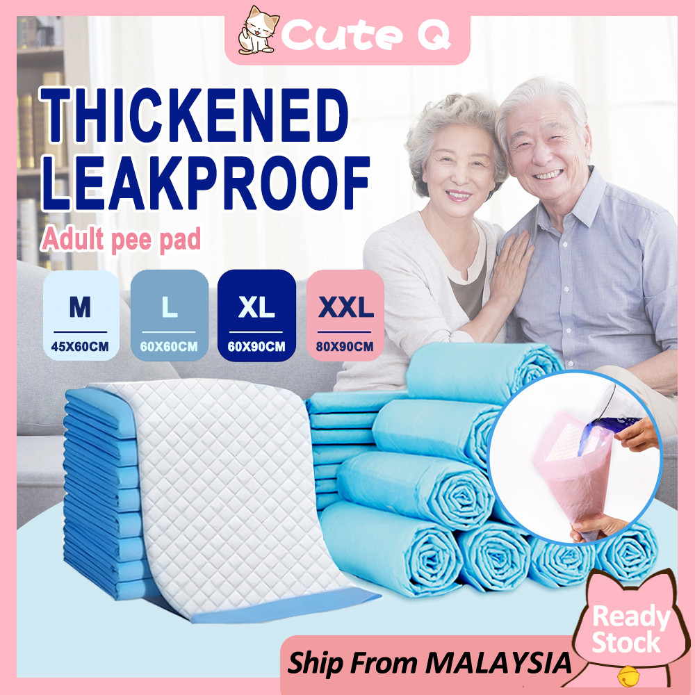 Cute Q Disposable Pee Wee Underpad Pad aldult for Incontinence pee pad ...