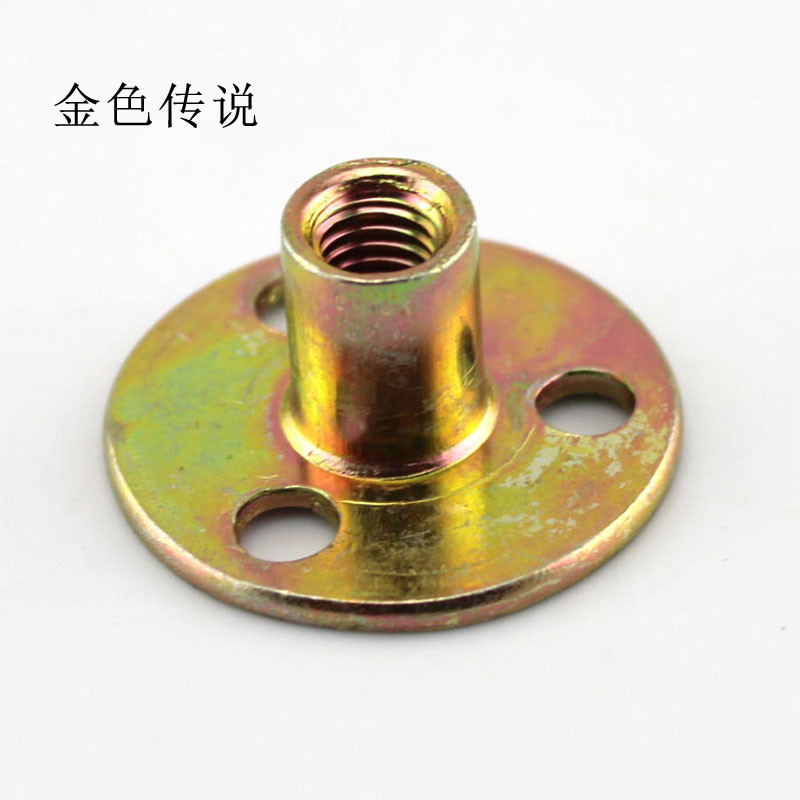 Color Zinc Splint Nut Model Screw Pair Lock Nut M8/10mm Locking Nut Nut Iron Plate Nut | Shopee ...