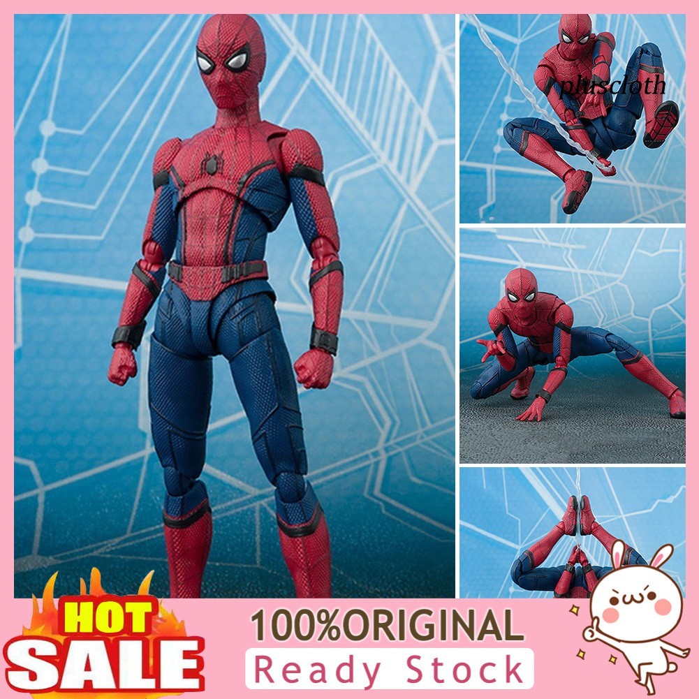 PLU_15cm Spiderman Super Hero Doll Moveable Action Figure Kids Toys ...