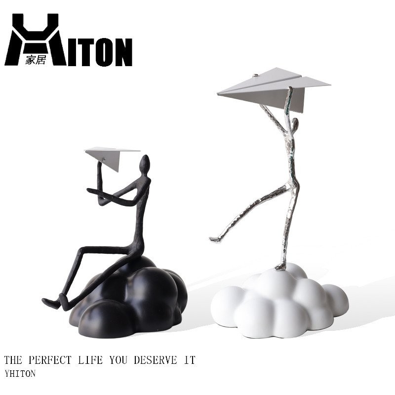 Arca Abstrak Moden Pesawat Hiasan Watak Model Bilik Ruang Tamu Kabinet ...