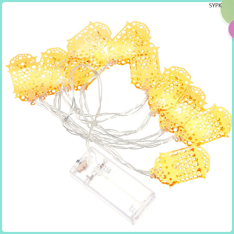 1 Set Muslim Ramadan String Light Eid Hanging Ornament Without Battery ...