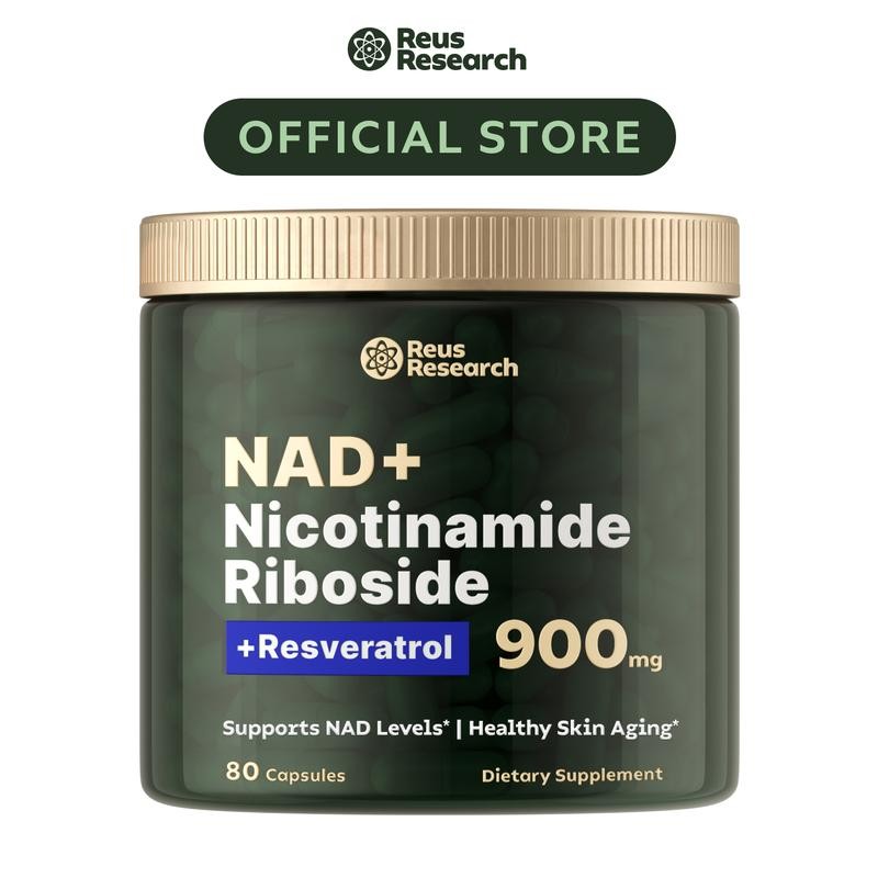 Reus Research NR900 - NA+ Supplement for Skin Aging Support, Energy, an ...