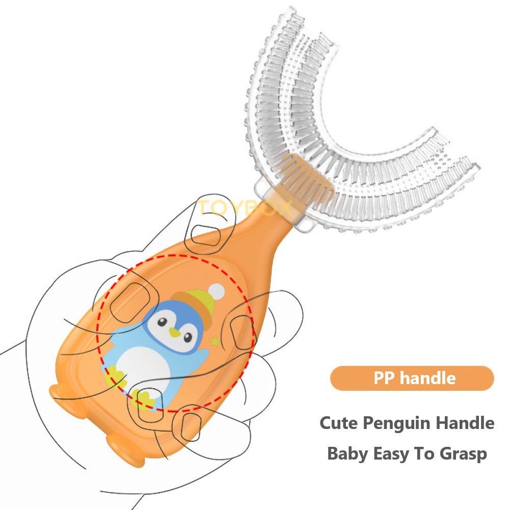 Kid Dental Care Toothbrush U-type Baby Tooth Brushing Artifact Soft ...