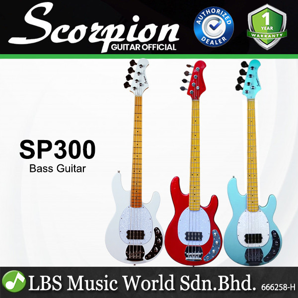Scorpion SP300 Deluxe Series 4 Strings Rosewood FB Glossy Electric Bass ...