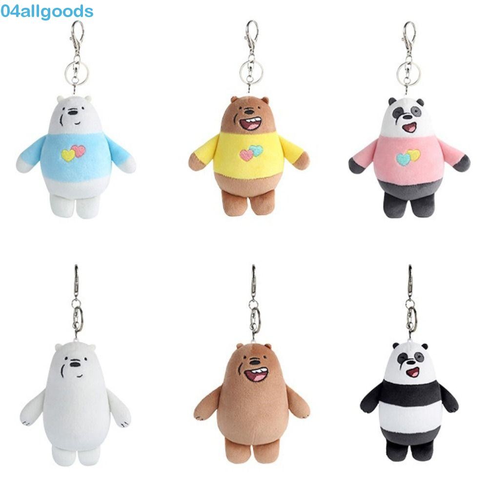 ALLGOODS Ice Bear Keychain, Plushies Figures Cartoon We Bare Bears ...