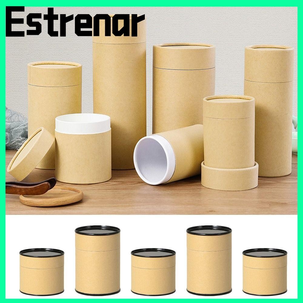 ESTRENAR Packaging Boxes, Crafts Kraft Paper Round Tube, Accessories ...