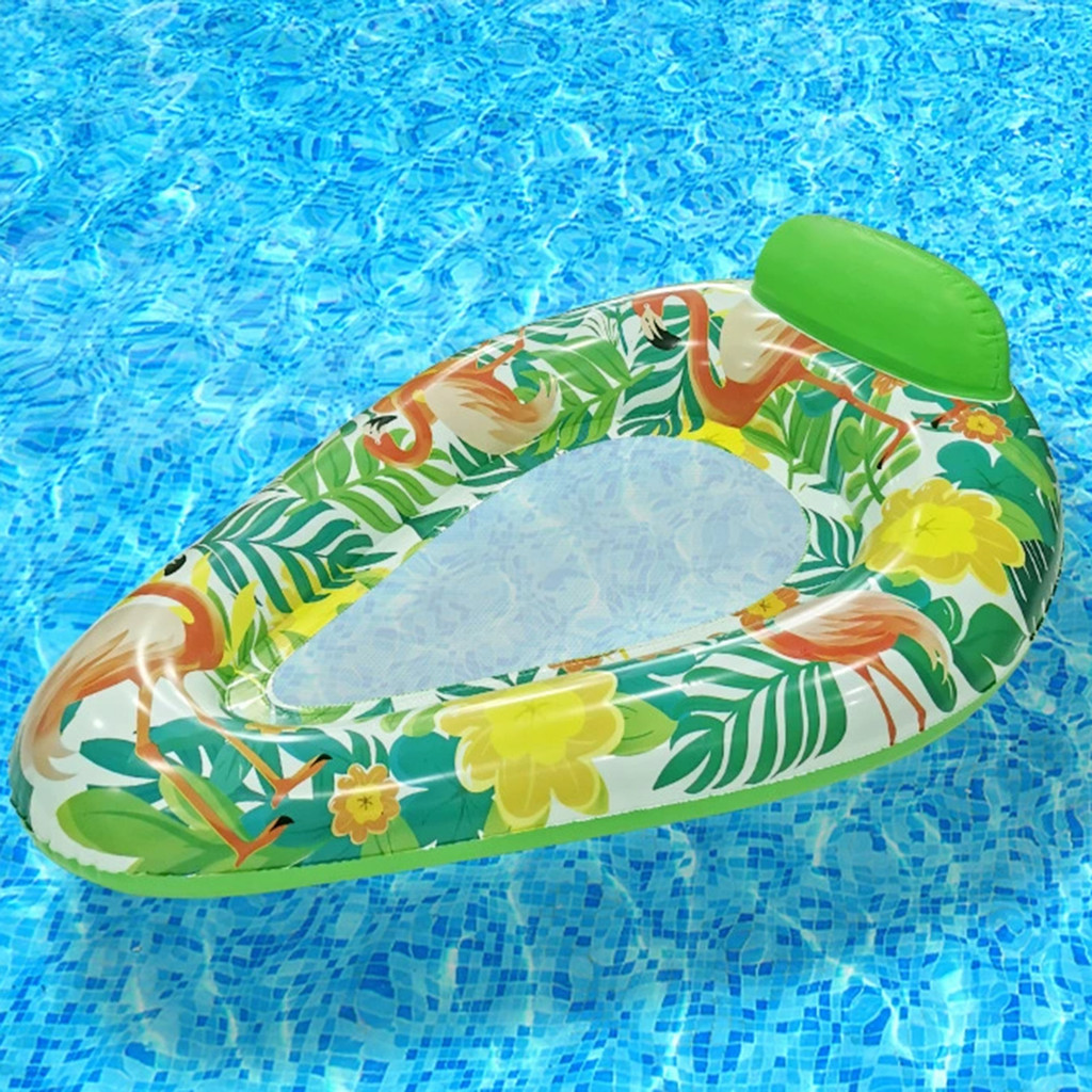 Swimming Floating Bed Hammock Inflatable Pool Floats with Headrest ...