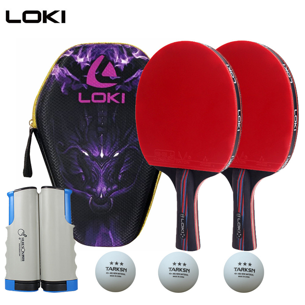 Original LOKI Table Tennis Racket for Beginners ITTF Approved Trainning Ping Pong Bat Set ...