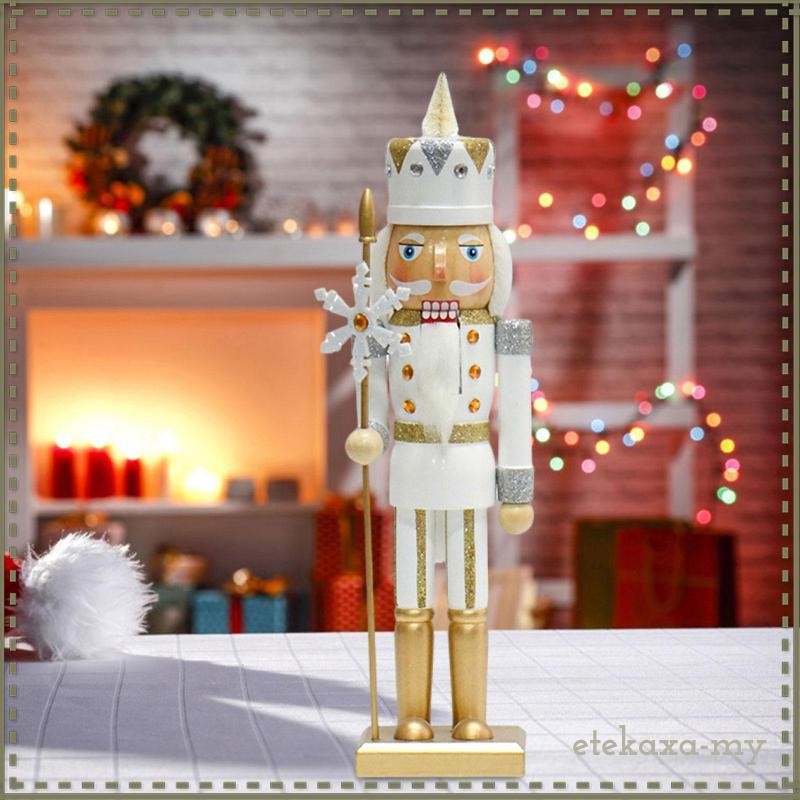 [EtekaxaMY] Nutcracker Figurine Christmas Nutcracker Statue Table ...