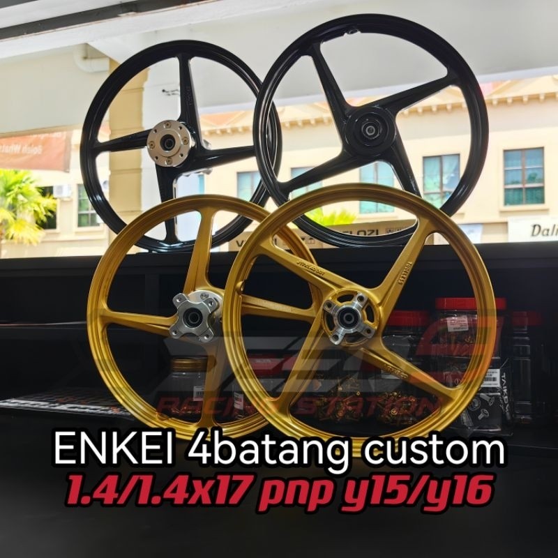 ENKEI SPORT RIM 4BATANG CUSTOM 4L 5L 5BATANG Y15 Y16 1.4/1.4x17 ...
