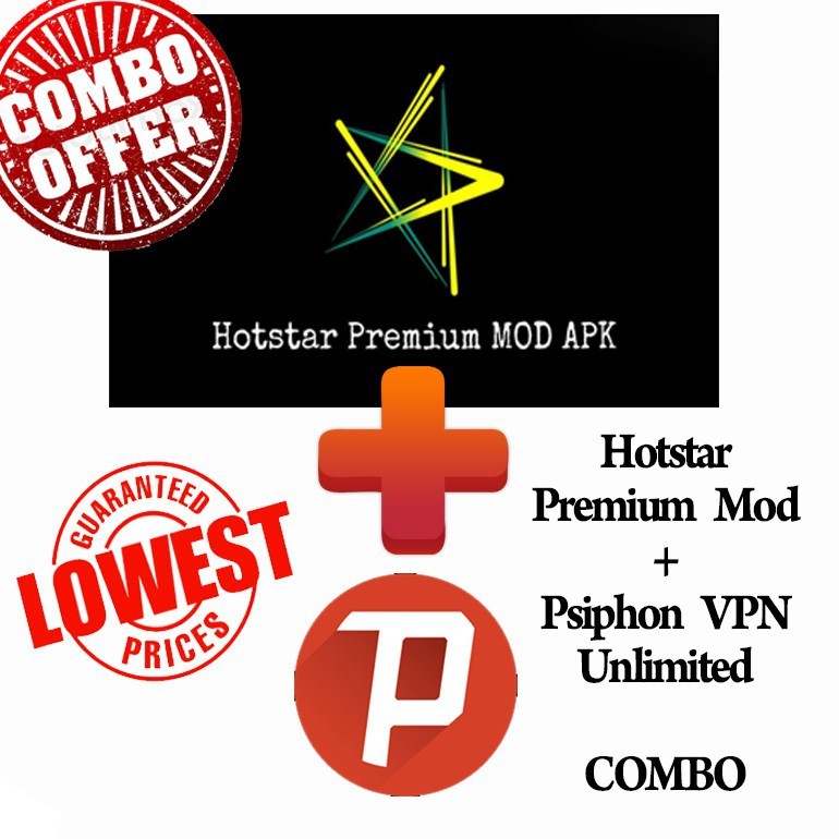 Hotstar Mod & Unlocked + Psiphon VPN Combo (100% Premium Android Apps) | Shopee Malaysia