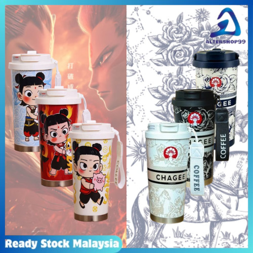 【SUPER🔥】Premium CHAGEE And NEZHA Coffee Tea Hot/Cold Tumbler 500ml ...