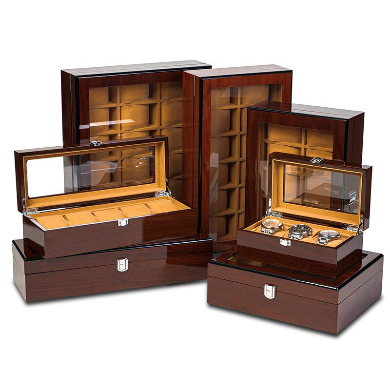 Luxury Wooden Watches Case Display Box 3 Slots 5 Slots 6 Slots Quality ...