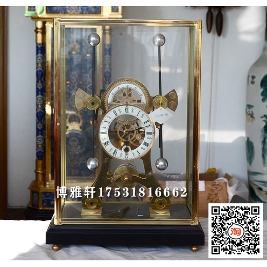 Jam Belalang Tembaga Tulen Mekanikal Bersalut Emas Vintage Wind-Up Jam ...