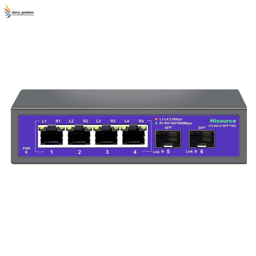 2.5Gbps Ethernet Switch 4-Port 2500Mbps Network Switch As Shown ABS 10G ...