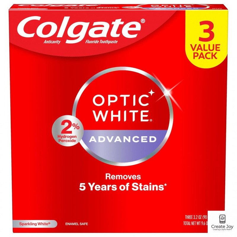 Ubat Gigi Hidrogen Peroksida Termaju Colgate Optic White, Pek Ubat Gigi ...