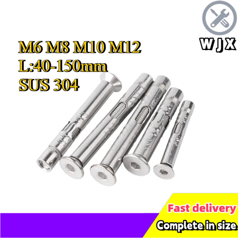 304 Stainless Steel Built-in Expansion Screw Countersunk Head Hexagon ...