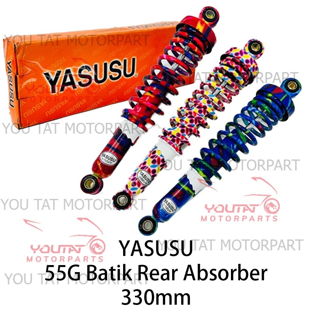 YASUSU BATIK PELANGI REAR ABSORBER 55G 330MM REAR ABSORBER RXZ EX5 ...
